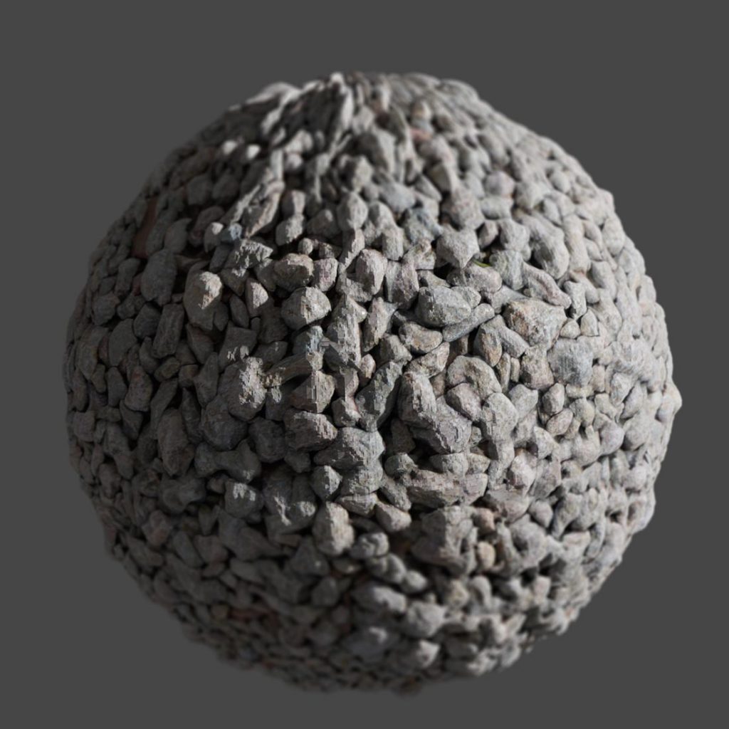 Mixed-Sized Stone Cobbles - Free PBR material for 3D modelling