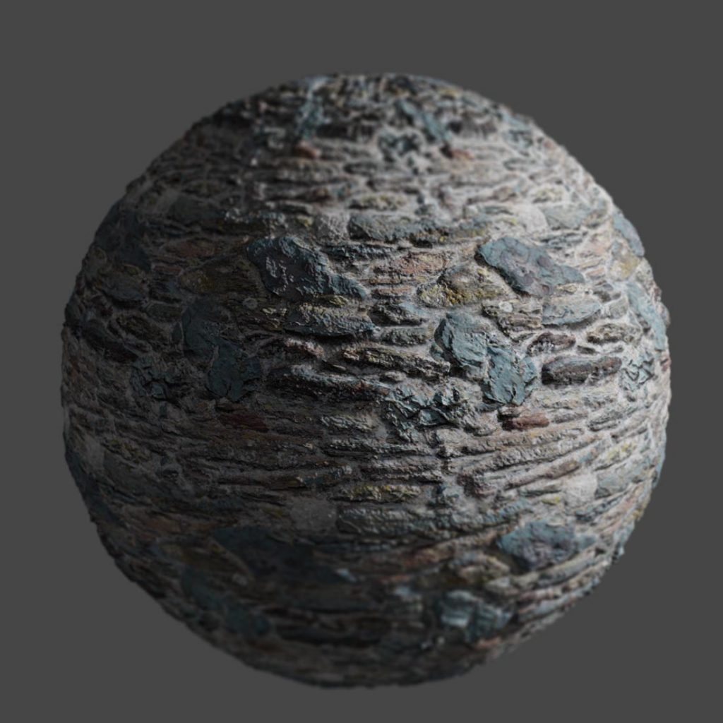 Free 4k PBR Mixed Stone Wall CC0 Texture Download