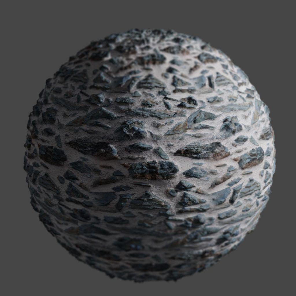 Free 4k PBR Mixed Stone Wall CC0 Texture Download